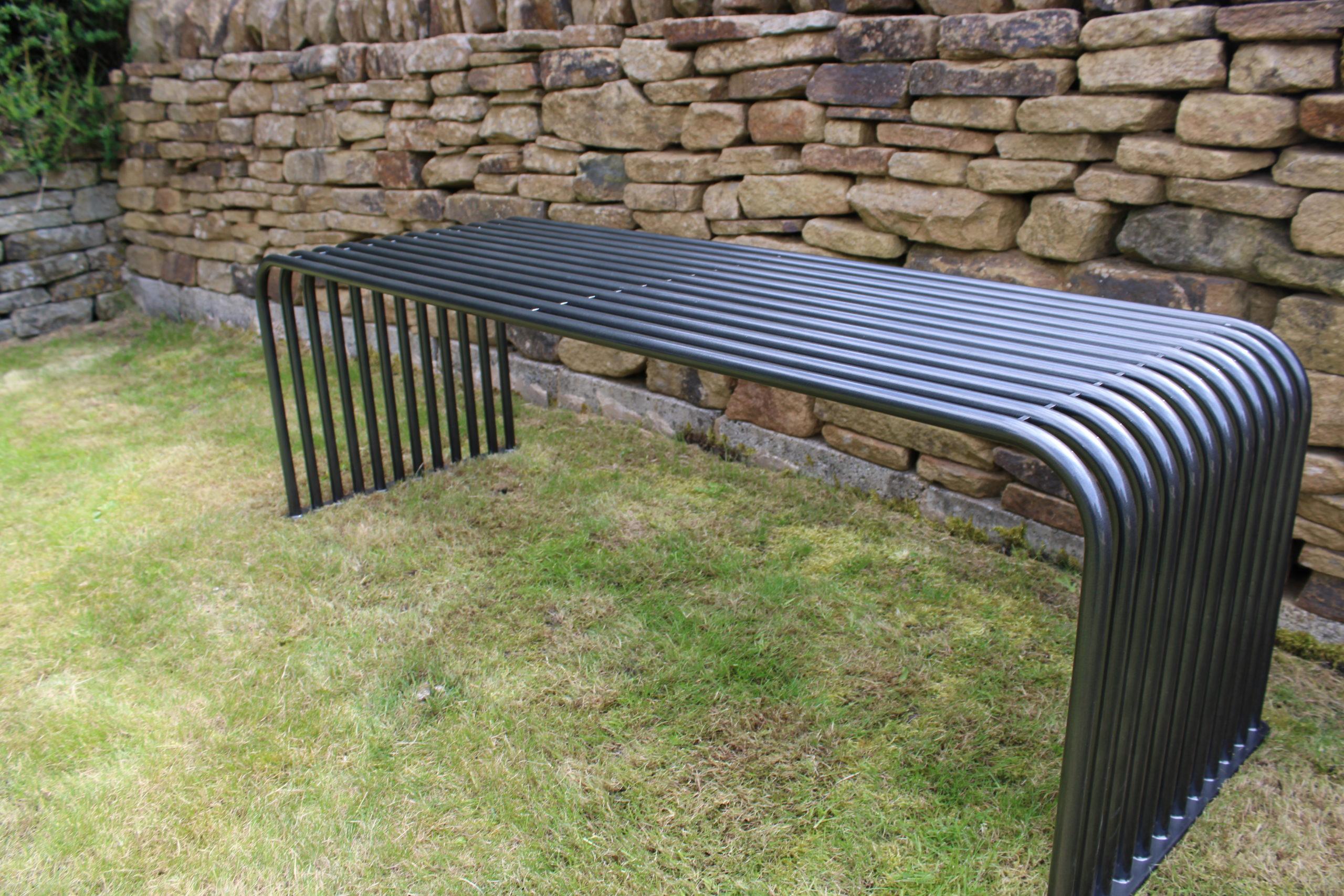 Industrial Manhattan Bespoke Steel Garden Bench Inside/Out - The Steel ...