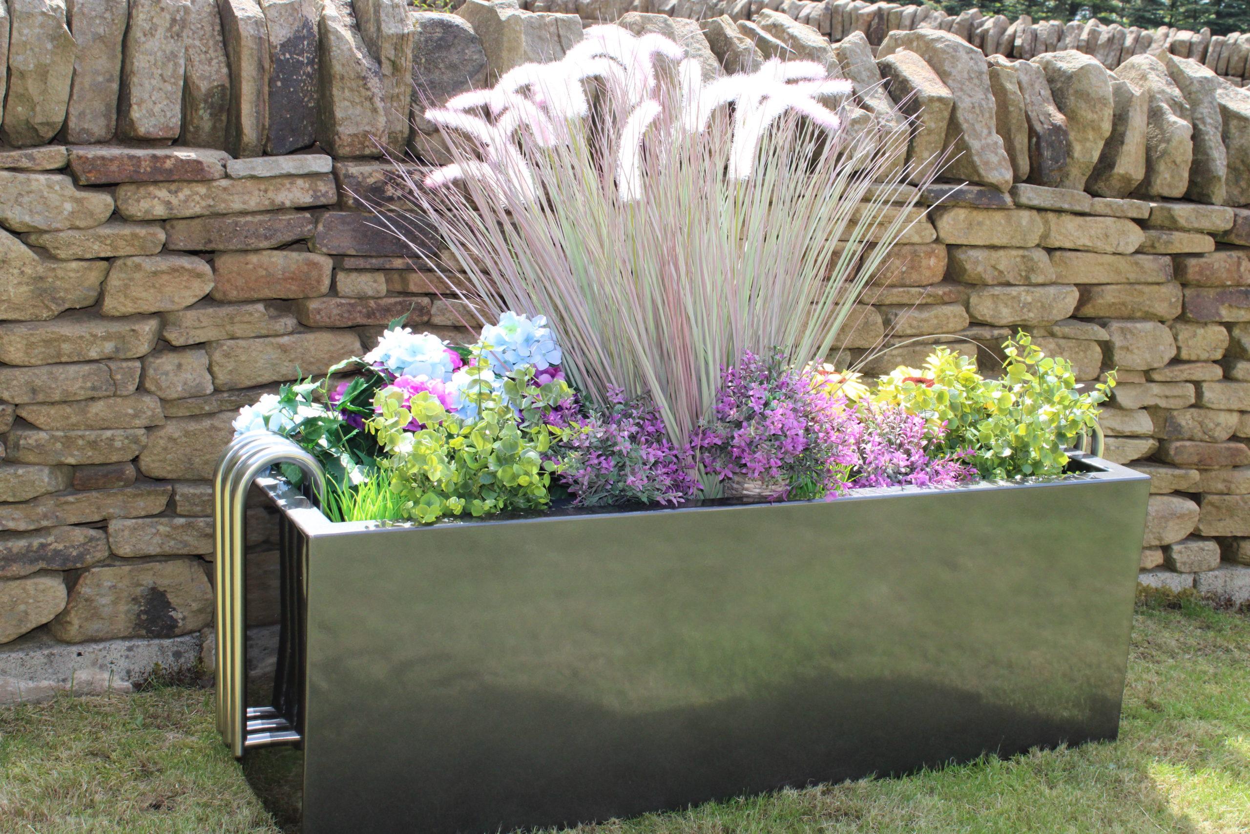 Industrial Manhattan Bespoke Steel Garden Trough Planter - The Steel ...