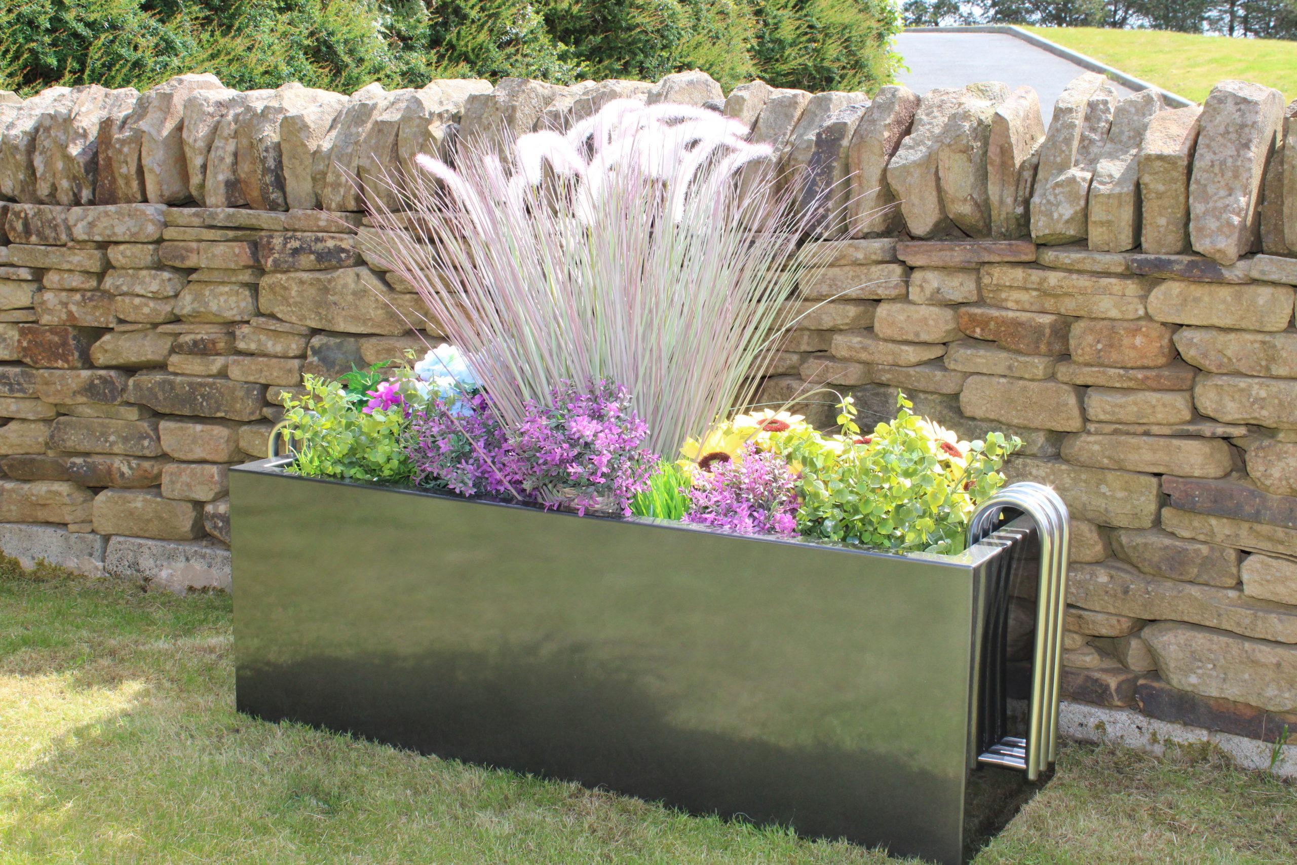 Industrial Manhattan Bespoke Steel Garden Trough Planter - The Steel ...